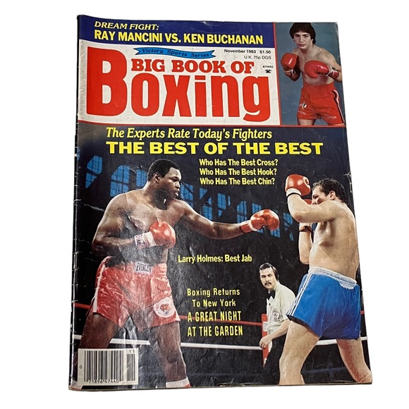 Big Book Of Boxing | Other | Big Book Of Boxing Magazine Nov 983 Holmes Cover No Label Newsstand ...
